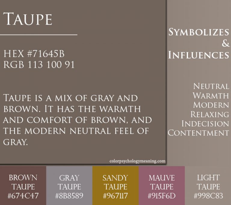 Color Taupe - Meaning & Psychology
