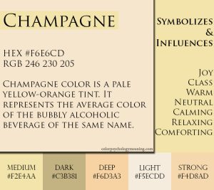Champagne Color - Meaning & Psychology