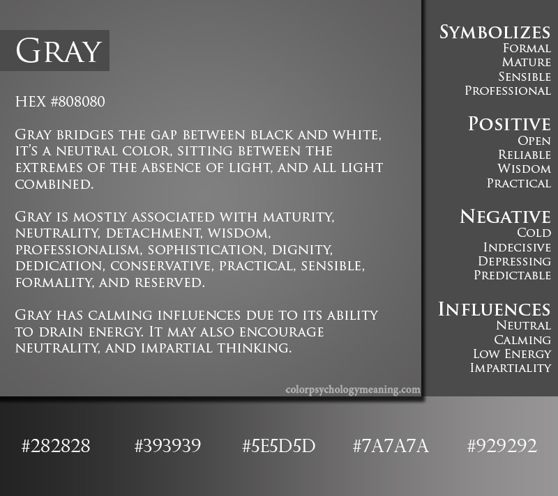 Grey Color Meaning And Symbolism The Astrology Rezfoods Resep